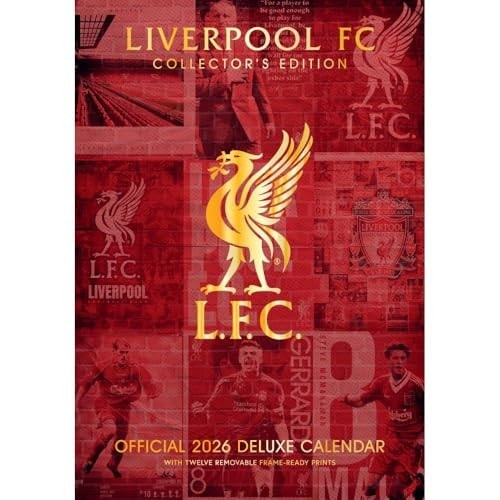 LIVERPOOL FC 2026 A3 DELUXE CALENDAR | Danilo Promotions Limited ...